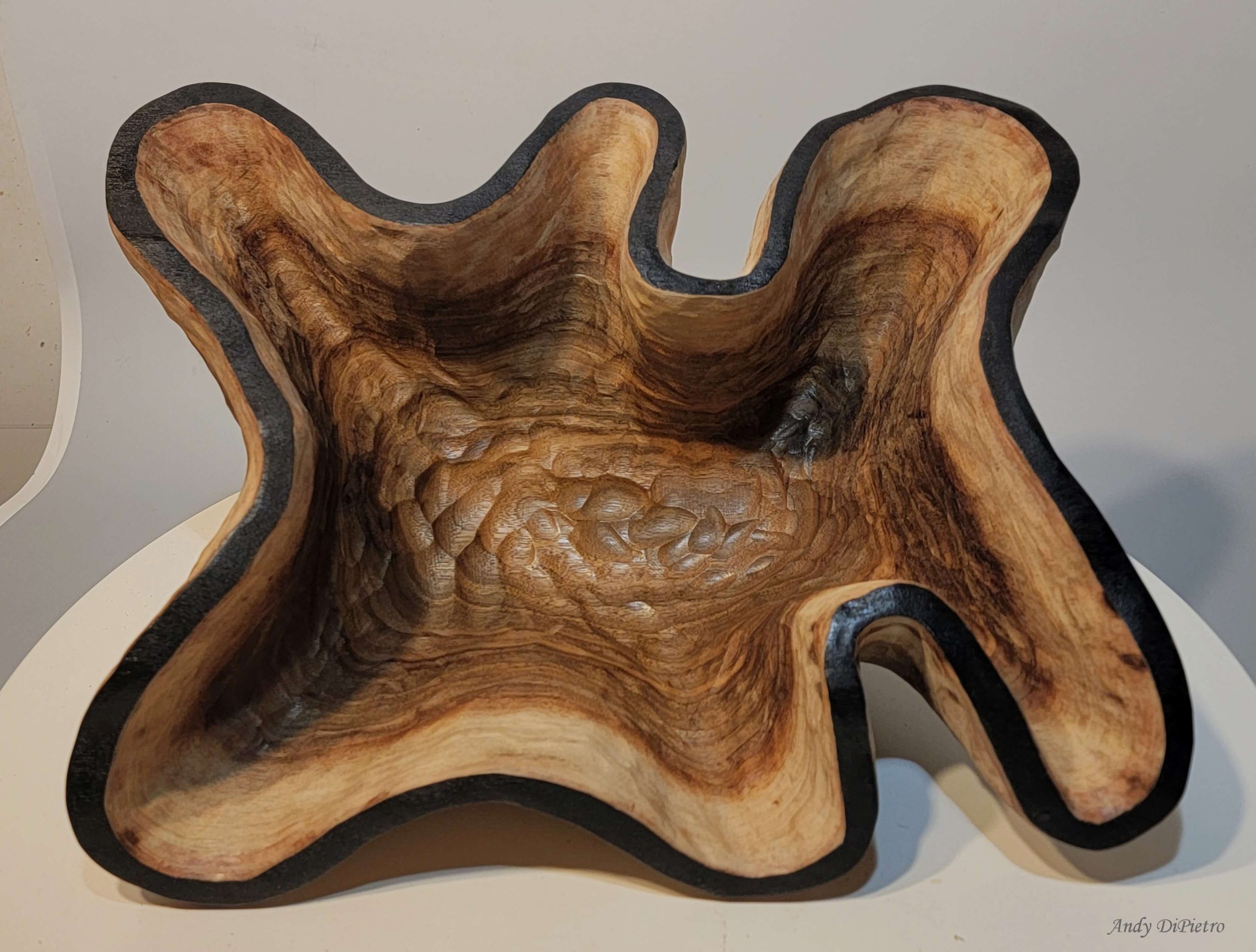 Sculpted Walnut Bowl - Andy DiPietro's Sculptures